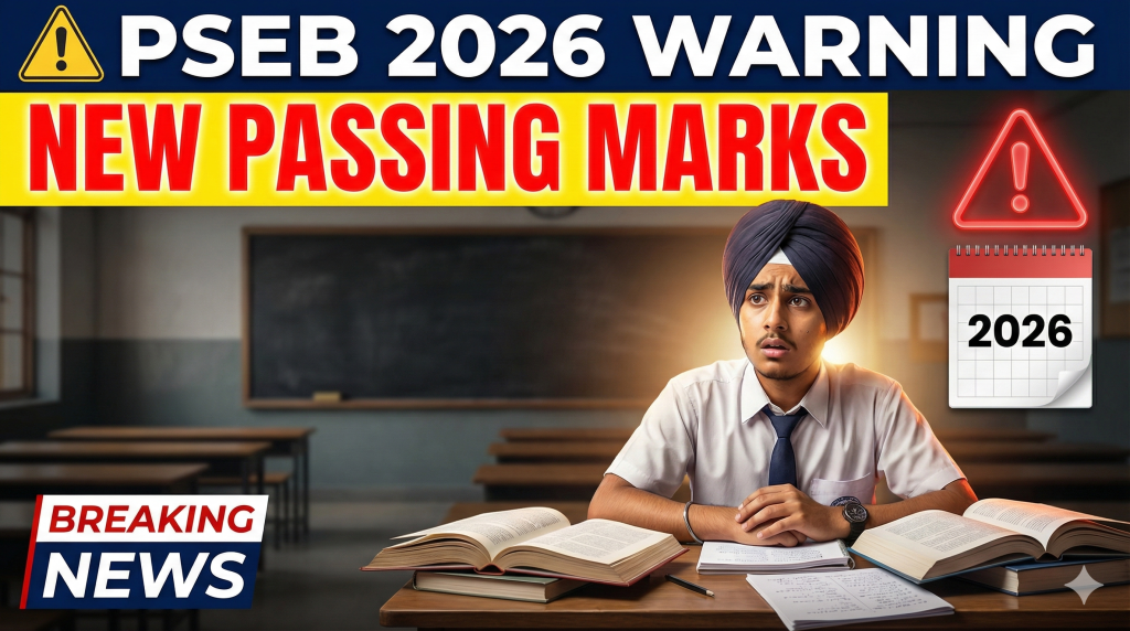PSEB 12th Board Shock: New Passing Marks & Pattern for 2026 Exams! - PSEB